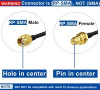 China WiFi Antenna Extension Cable RP-SMA Male RP-SMA Female RG174 50MM 50 Ohm for WiFi Router Security IP Camera Wireless Network for sale