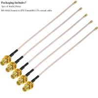 China LANYI  CC001 RP-SMA to IPX MHF UFL/U.FL IPX-1 Female RG178 Coaxial Cable for Mini PCI WiFi Antenna with -18dB Return Loss for sale