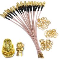 China LANYI  CC001 RP-SMA to IPX MHF UFL/U.FL IPX-1 Female RG178 Coaxial Cable for Mini PCI WiFi Antenna with -18dB Return Loss for sale