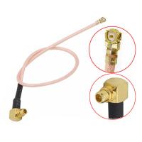 China 1.37 Connection Adapter for Coaxial Mmcx Male Elbow RF Test Feeder with Silver-Plated Signal Line RG178 Communication Cables for sale