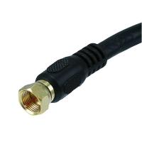 China RG6 Quad Shield CL2 Coaxial Cable with F Type Connector for Television Communication Cables for sale
