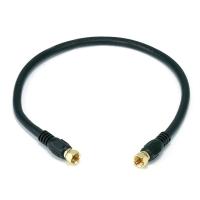 China RG6 Quad Shield CL2 Coaxial Cable with F Type Connector for Television Communication Cables for sale