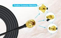 China 50Ohm SMA Male to N Male RG58 Coaxial RF Jumper Cable 30cm Long for sale