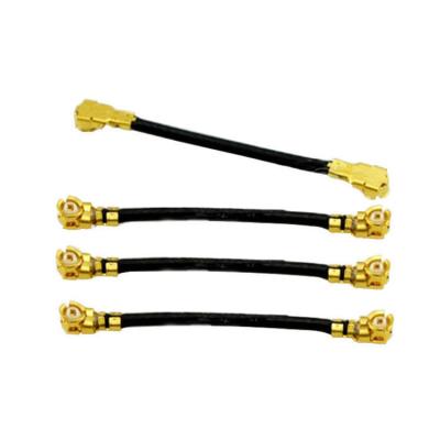 China LANYI U.FL IPX MHF4 Coaxial Cable RF1.13 RG0.81 RF SMD Female to Male Jumper Cable Copper Conductor 85% Velocity CC019 for sale