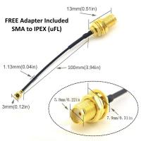 China Factory Custom RF1.13 for Female MHF4 UFL U.FL Waterproof Coaxial Cable Pigtails 6GHz 50W Vertical Communication Extension for sale