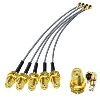 China Factory Custom RF1.13 for Female MHF4 UFL U.FL Waterproof Coaxial Cable Pigtails 6GHz 50W Vertical Communication Extension for sale