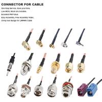 China Factory Wholesale LANYI BNC to BNC Male Plug RG316 RG-316 Coaxial Cable Assembly RF 50ohm Copper Stranded Pigtail Communication for sale