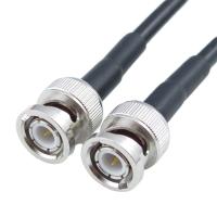 China Factory Wholesale LANYI BNC to BNC Male Plug RG316 RG-316 Coaxial Cable Assembly RF 50ohm Copper Stranded Pigtail Communication for sale