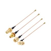 China RG178 Vertical RF Coaxial Cable for Male/Female to MHF-1 Female Jack Connector Pigtail Extension Cable for sale