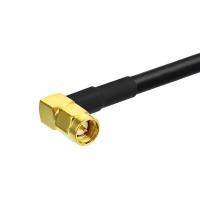 China RG58 Coaxial Cable for Male Female Right Angle Pigtail RF Cable Assembly Vertical Polarization 50W 6GHz 3.5dBi Antenna for sale