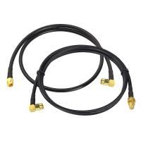 China RG58 Coaxial Cable for Male Female Right Angle Pigtail RF Cable Assembly Vertical Polarization 50W 6GHz 3.5dBi Antenna for sale