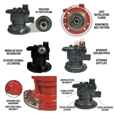 China Doosan DX225 Excavator Swing Motor Assembly K1000697A Hydraulic Slewing Motor for sale