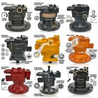 China Doosan DX420LC-3 Excavator Swing Drive Assembly 170303-00073 Hydraulic Swing Gearbox Slewing Reducer for sale