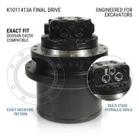 China DX255 DH258 SOLAR255LC-V Final Drive Travel Gearbox Motor K1011413A for Doosan Excavator for sale