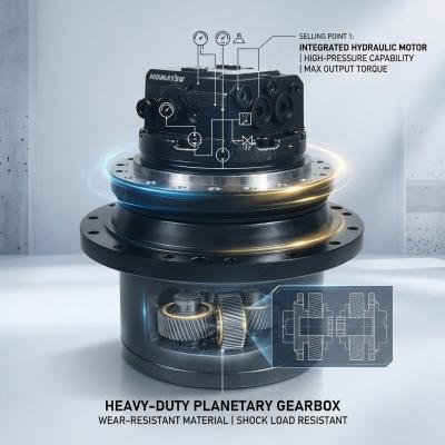 China PC400-7 PC400-8 Final Drive Travel Gearbox Motor 208-27-00312 208-27-00311 for Komatsu Excavator for sale