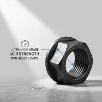 China 8H5724 Excavator Track Hex Nut Grade 10.9 High-Tensile Steel Vibration Resistant Black Oxide or Zinc Plated Undercarriage Hardware for sale