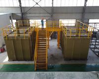 China FRP Tank and Scrubber ASME RTP-1 Chemical Storage 60° Tapered Bottom Silos for sale