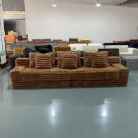 China Cozy Modern 3-Seat Velvet Sofa for Effortless Style and Comfort for sale