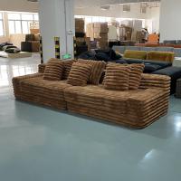 China Cozy Modern 3-Seat Velvet Sofa for Effortless Style and Comfort for sale