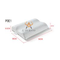 China Anti-bacterial POE Pillow Wave Shape Pillow with 3D Mesh Cover for sale