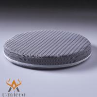 China Grey POE Washable Seat Cushion With Cover Polyethylene Fiber Core for sale
