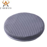 China Grey Supportive Washable Seat Cushion With Cover Polyethylene Fiber Core for sale