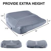 China Comfortable Black Car Seat Support Cushion with U-shaped Design and Lumbar Support for sale