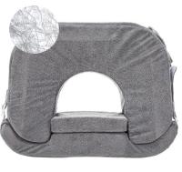 China Adjustable U Shaped White Breastfeeding Pillow with Anti Bacterial Polyester Filling for sale