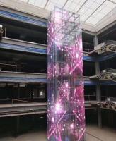 China Shopping Center Transparent Glass Fixed Installation LED Display New Design for sale