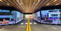 China P3.91 Outdoor Transparent LED Display Curtain Screen 1000x500mm Fixed Installation for sale