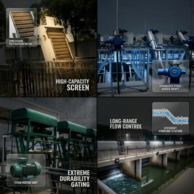 China Perforated Fine Screen 0.5mm – 5mm Mechanical Bar Screen SS316L Ultra-Fine Wastewater Screening System for sale