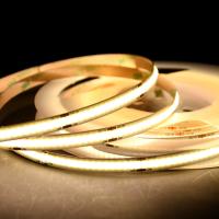 China High Efficiency 5m Reel-to-Reel PCB DC12V 24V Flexible COB Strip Light with 320LEDS 100Lm/W Spotless Brightness for sale