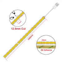 China Warm/Nature/Cool White 320LEDS/M DC5V COB LED Strip Linear Ribbon High Density for sale
