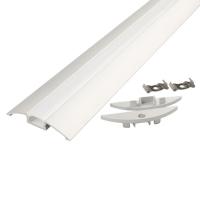 China 1710 LED Profiles With Diffuser Linear LED Aluminum Profile For Under Cabinet Lighting for sale