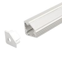 China 6063-T5 Aluminum Alloy Corner LED Channel 45 Degree LED Profile for sale