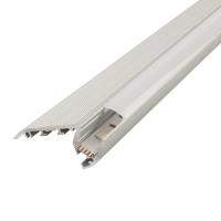China Step Recessed Floor Mount LED Strip Profile Aluminum Channel for sale