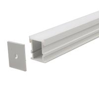 China Step Recessed Floor Mount LED Strip Profile Aluminum Channel for sale