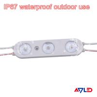 China LED Module DC 12V 2.5W SMD 2835 IP67 3 LEDs 170 Degree Lens LED Modules for sale