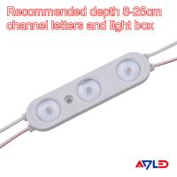 China LED Module DC 12V 2.5W SMD 2835 IP67 3 LEDs 170 Degree Lens LED Modules for sale