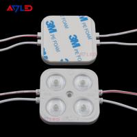 China 12v 4w Led Injection Module Outdoor Advertising Smd 2835 Square 4 Led Module High Quality for sale