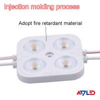 China Injection 2835 LED Module 12V 24V 4 Light Sign Lens 3W SMD IP67 Waterproof for sale