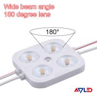 China High Power Dimmable LED Module Light  2835 4 Lamp Square 12V 24V Waterproof IP67 for sale
