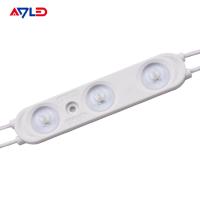 China Waterproof LED Module Lights 2835 12V 3 LEDs Single Color LED SMD LED Injection Module for sale