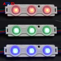 China 5050 SMD RGB LED Modules 3 LEDs Injection Remote Control IP67 Full Color Changing for sale