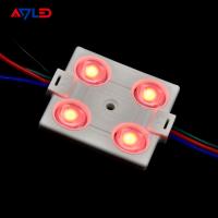 China Color Changing LED RGB Light Modules IP67 Square Injection 4 LED 12V 5050 SMD for sale