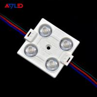 China Color Changing LED RGB Light Modules IP67 Square Injection 4 LED 12V 5050 SMD for sale