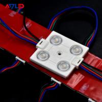 China Color Changing LED RGB Light Modules IP67 Square Injection 4 LED 12V 5050 SMD for sale