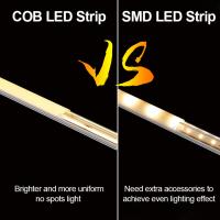China Waterproof LED Tape Light Under Cabinet COB Dotless Outdoor 12V 24V 2700K 3000K 5000K for sale