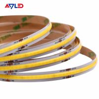 China High Efficiency 5m Reel-to-Reel PCB DC12V 24V Flexible COB Strip Light with 320LEDS 100Lm/W Spotless Brightness for sale