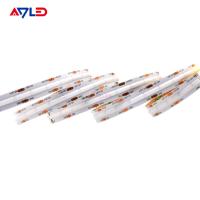 China UL Flexible LED Strip Famous Chip 24V Ultra Thin Silicone 10mm PCB board IP20 528 cob led lights for sale